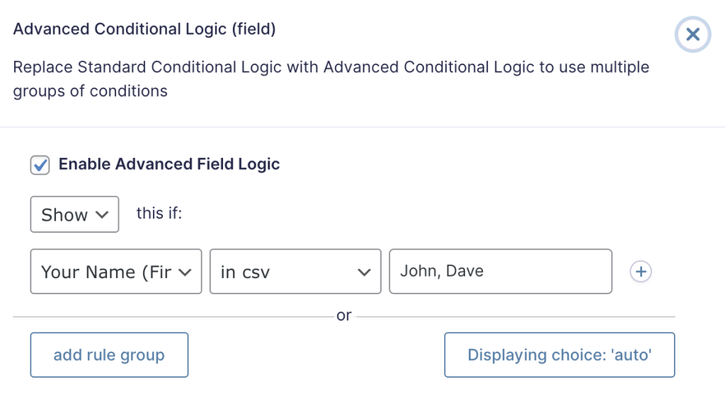 Advanced Conditional Logic - MCG Software Advanced Conditional Logic - MCG Software